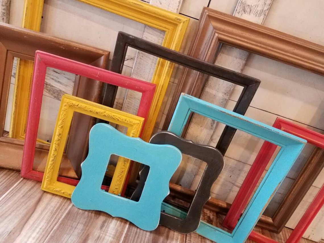 Boho Chic Gallery Picture Frame Set Hallway Wall Decor | Etsy