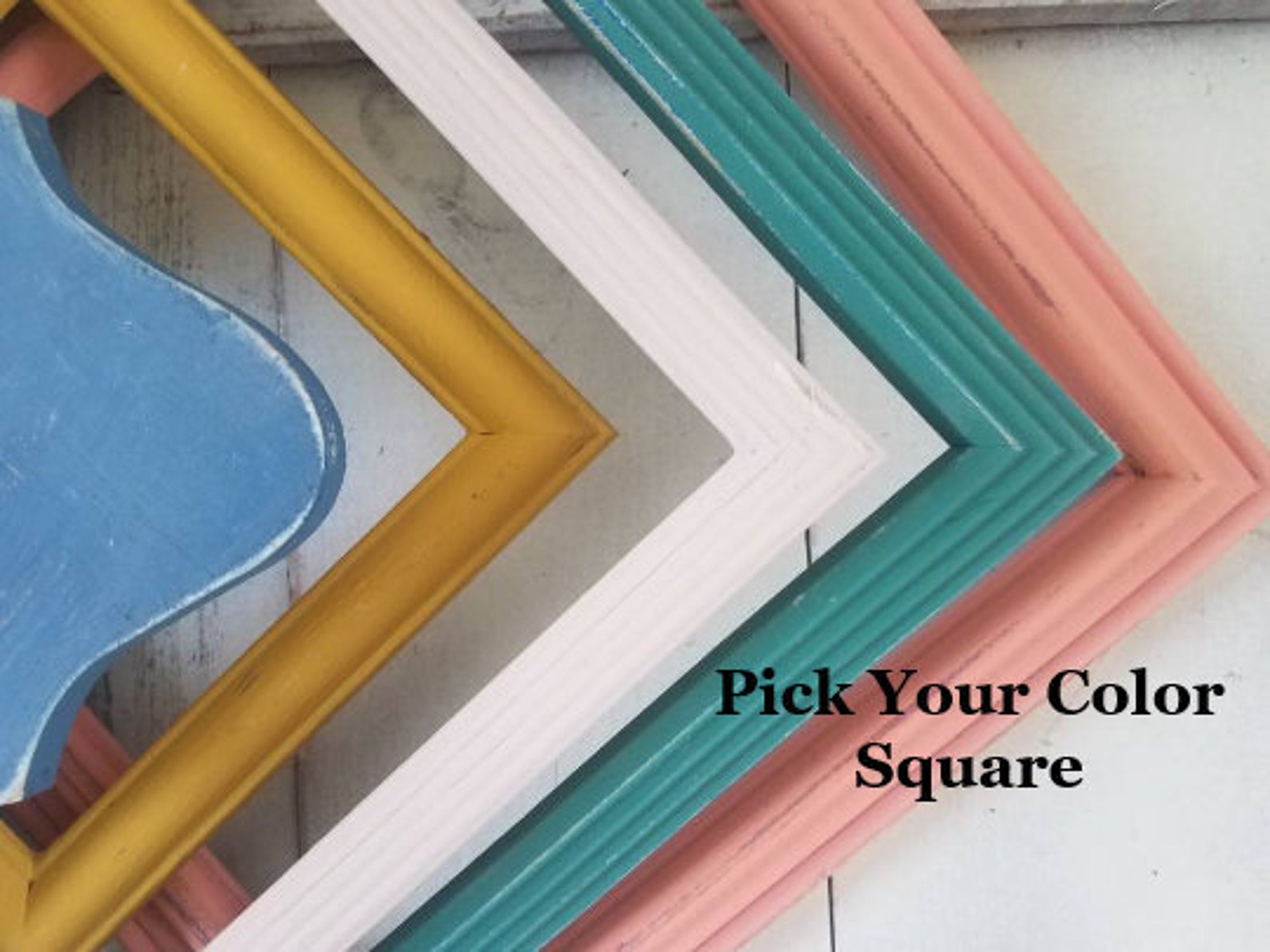 Square Picture Frame Custom Painted and Made to Order Shabby - Etsy