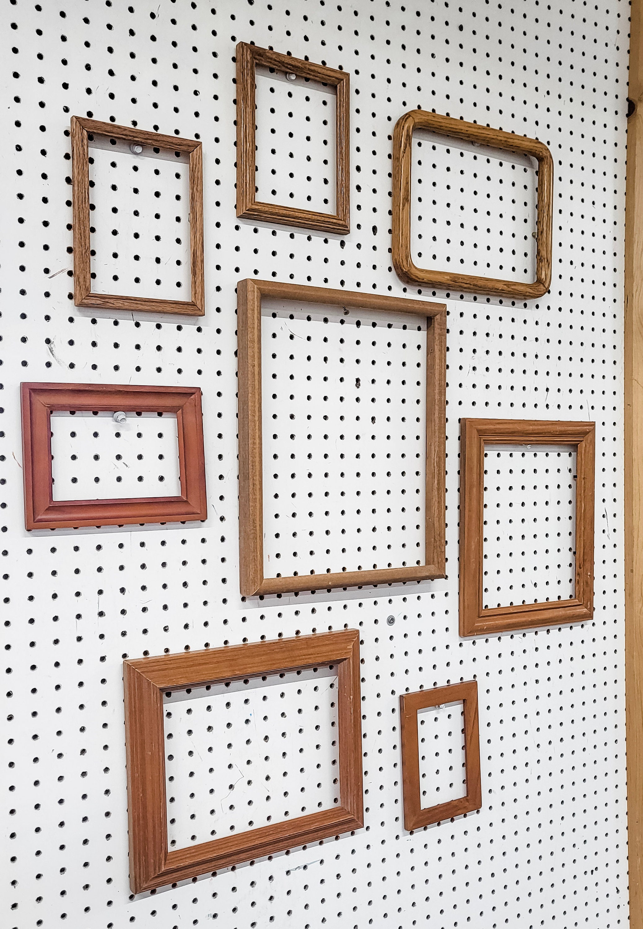 Casual Mixed Light Wood Gallery Wall Frames for Family Pictures ...