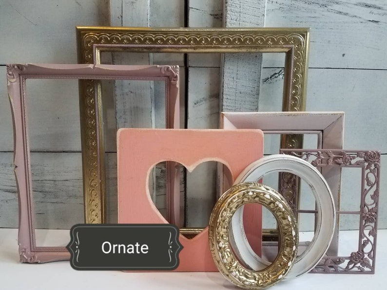 Baby Girl Nursery Picture Frames Shabby Gallery Wall Frame | Etsy