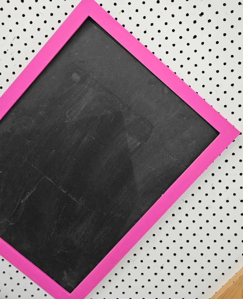 Stylish Vibrant Hot Pink Wall Mounted Chalkboard With Various Frame ...