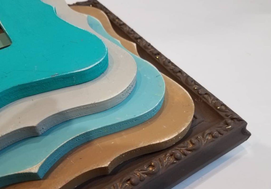 Turquoise and Brown Gallery Wall Set Frames for Prints | Etsy