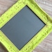 First Birthday Chalkboard, Lime Green Ornate Chalk Board, Large Menu ...