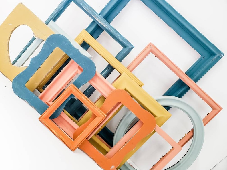 Boho and Eclectic Multiple Unique Wall Frames for Photos - Etsy