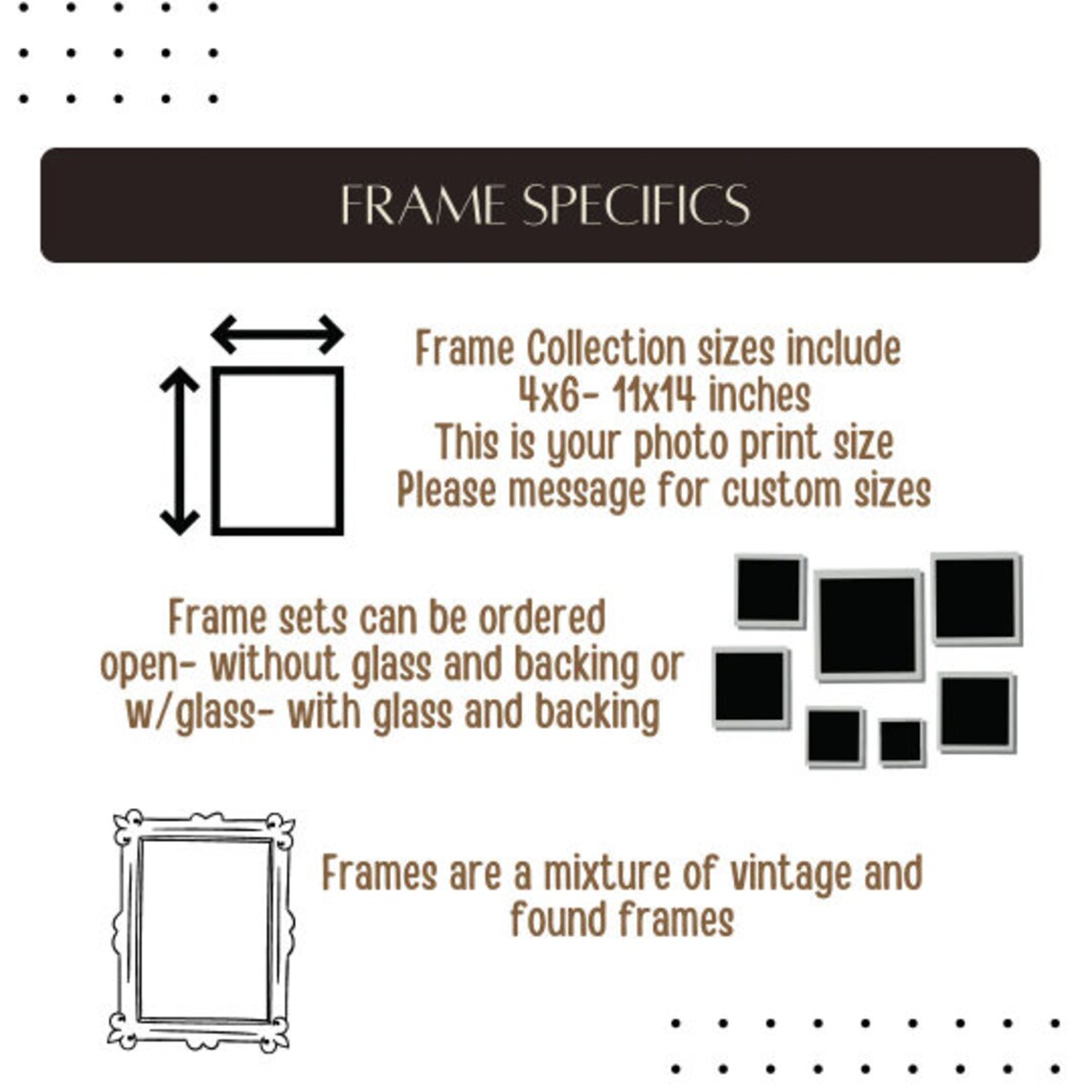 Lovely Mix and Match Set of Stylish Gallery Wall Frames or Tabletop ...