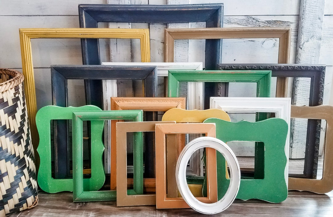 Mismatched Earthy and Urban Botanical Decorative Wall Frames for a ...