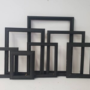 Black GALLERY WALL FRAME Set, Modern Farmhouse Round Picture Frames ...