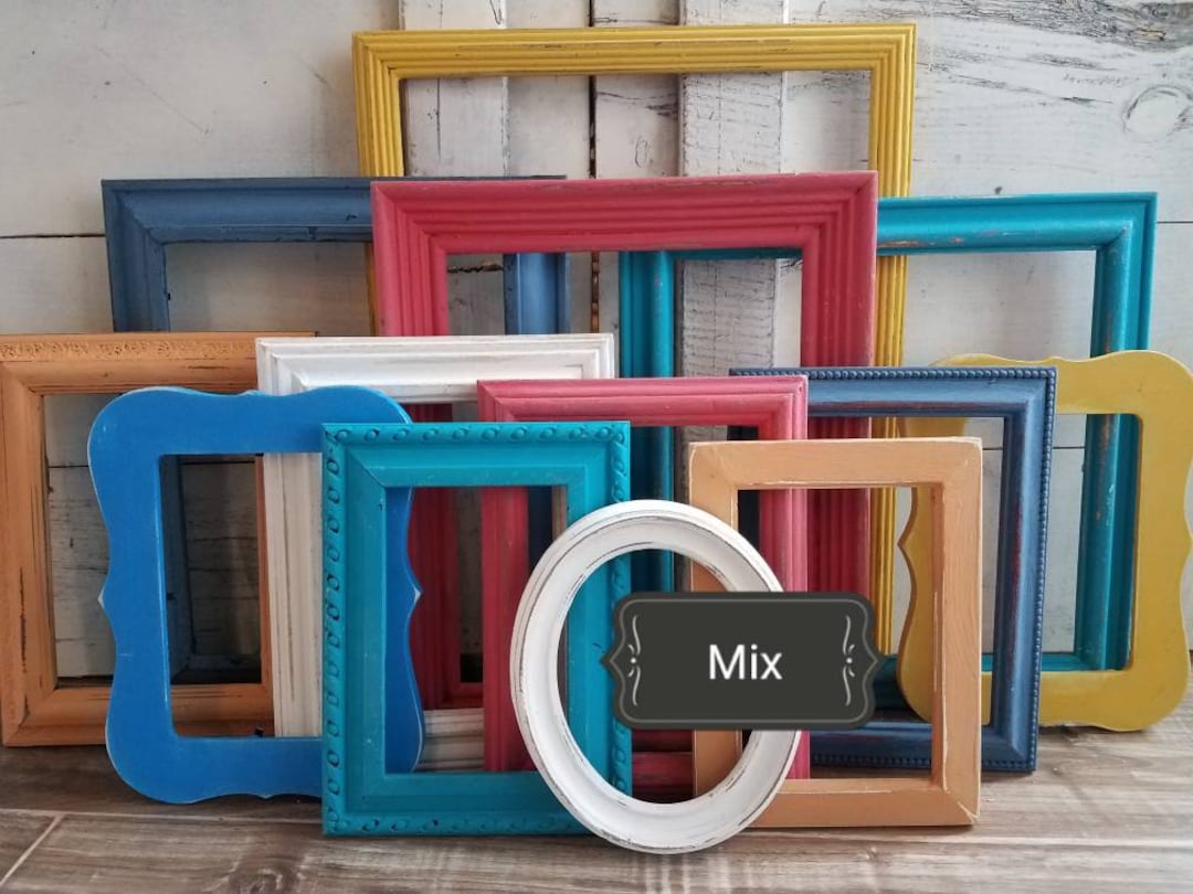 Rich and Vibrant Assorted Eclectic Mix of Decorative Wall Frames ...