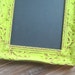 First Birthday Chalkboard, Lime Green Ornate Chalk Board, Large Menu ...