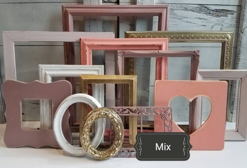 Baby Girl Nursery Picture Frames Shabby Gallery Wall Frame | Etsy