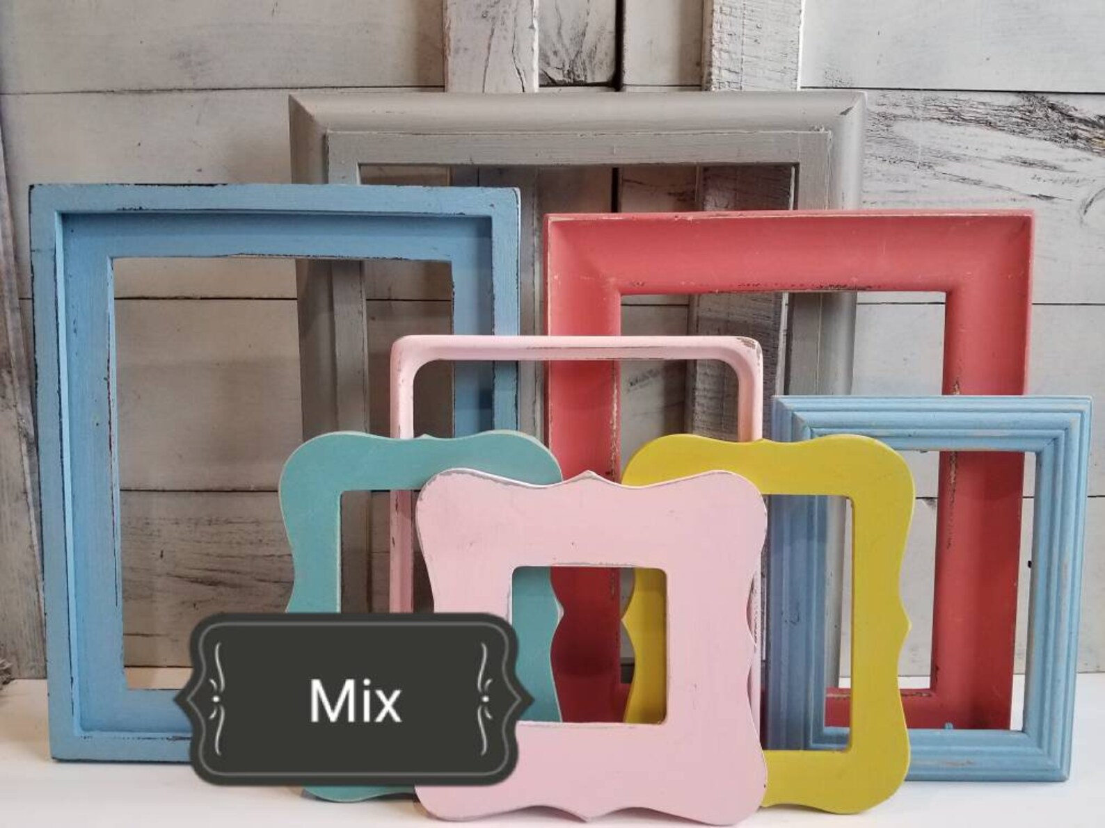 Colorful Picture Frames Playroom Gallery Picture Frame Set - Etsy