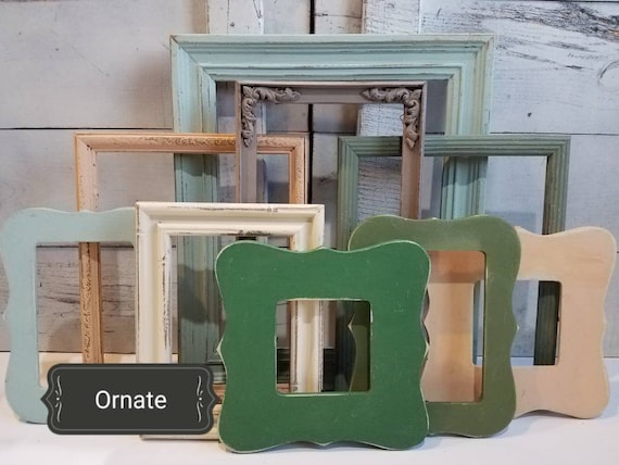 Eclectic Coastal Picture Frame Set Stylish Assorted Picture - Etsy