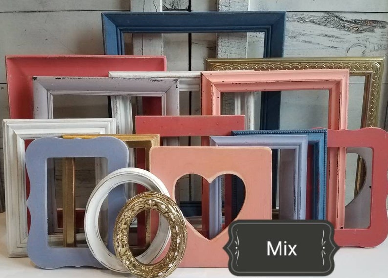 Baby Girl Nursery Photo Frame Set Colorful Round Picture - Etsy