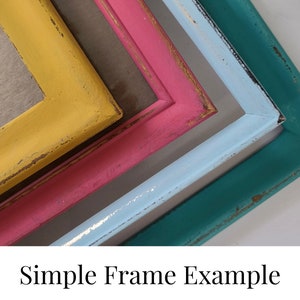 Square Picture Frame Custom Painted and Made to Order Shabby Detailed ...
