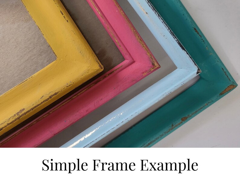 Square Picture Frame Custom Painted and Made to Order Shabby - Etsy