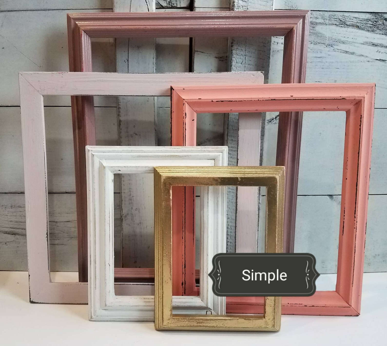 Baby Girl Nursery Picture Frames Shabby Gallery Wall Frame | Etsy