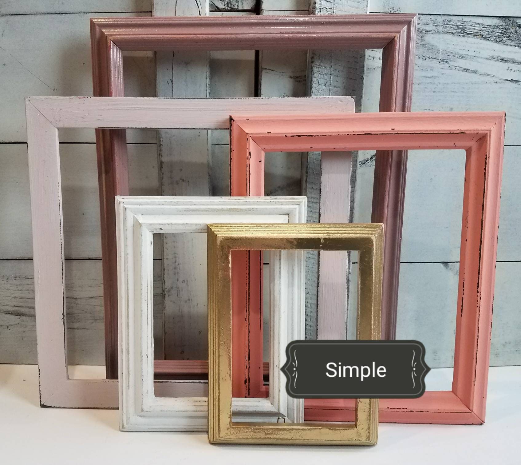 Baby Girl Nursery Picture Frames Shabby Gallery Wall Frame | Etsy