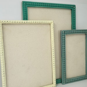 Natural Wood Bead Framed Pin Display Board, Decorative Detailed Fabric ...