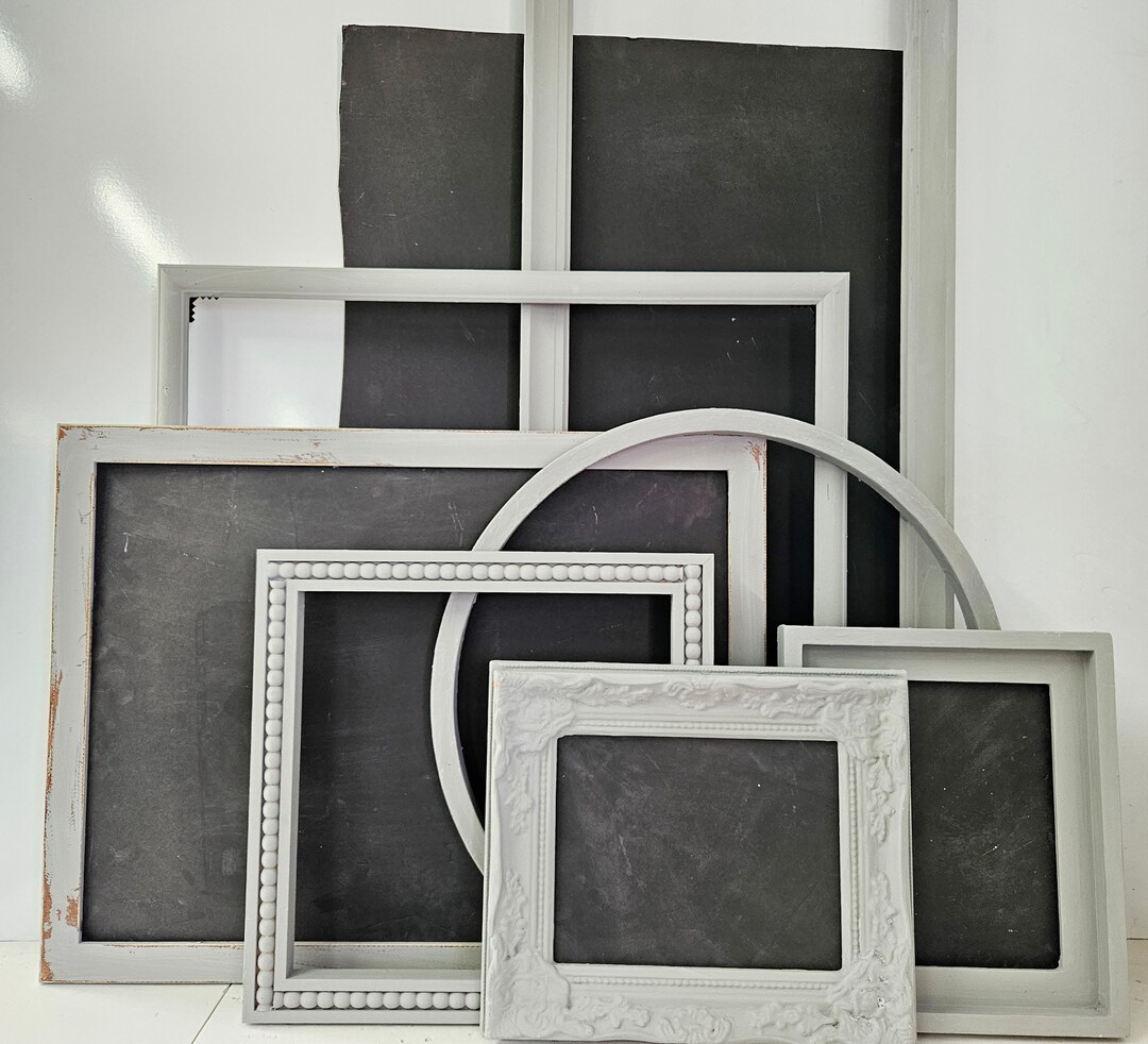 Casual Medium Gray Framed Chalkboard - Modern, Traditional, Ornate, and ...