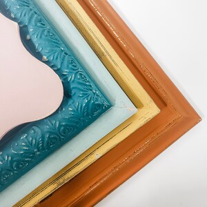 Light and Moody Picture Frames, Colorful Eclectic Style Gallery Wall ...