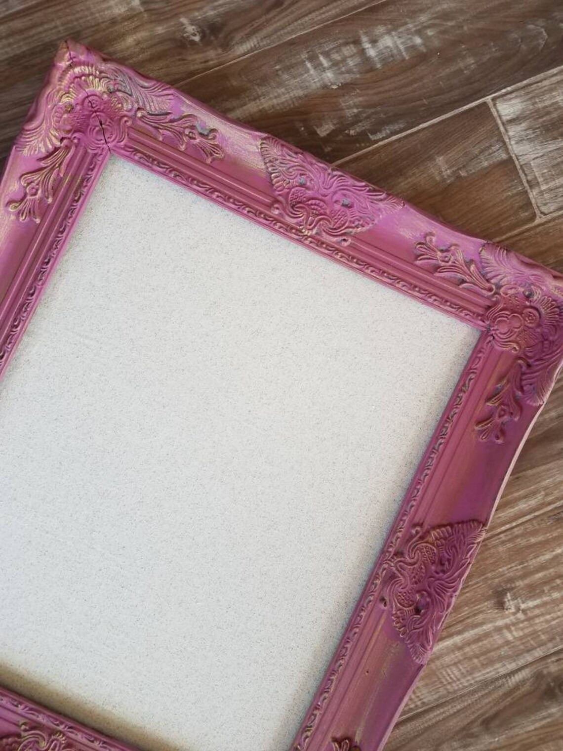 Pink Framed Ornate Vision Board Linen Fabric Magnetic Board - Etsy