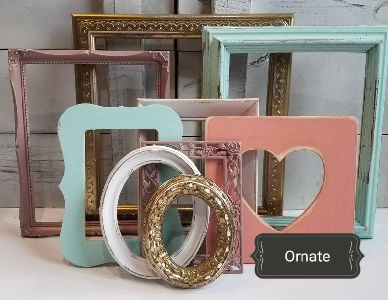Delicate and Girly Assorted Gallery Wall Frame Set for Little Girls ...