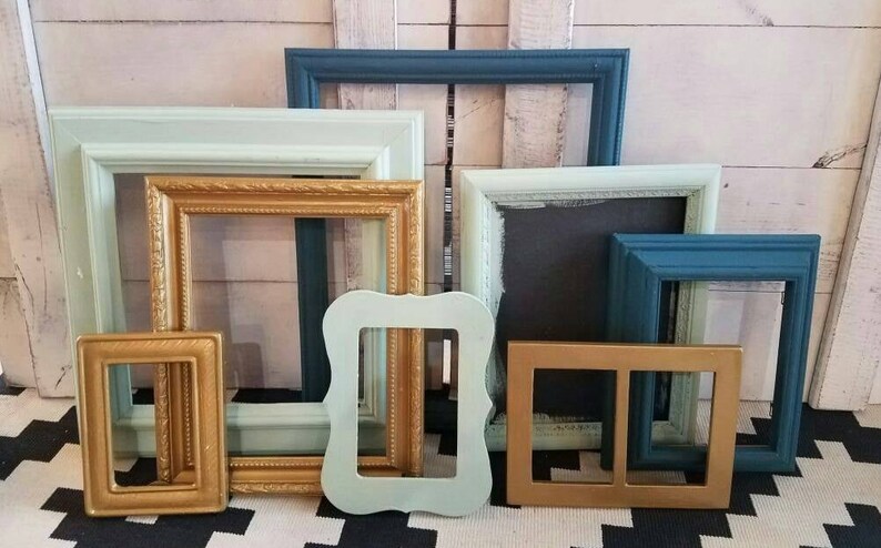 Light and Moody Assorted Gallery Picture Frame Set for Entryway ...