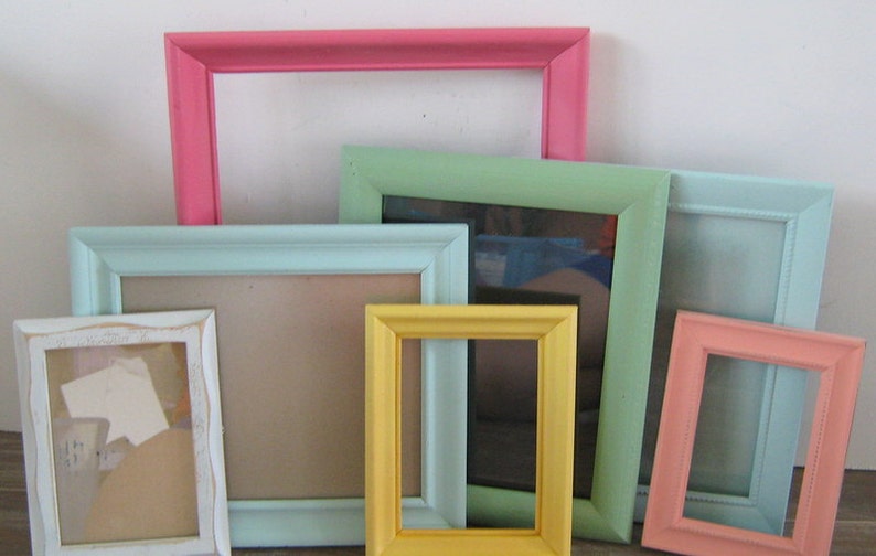 Fun Kids Artwork Display, Colorful Pictures Frames, Assorted Open ...