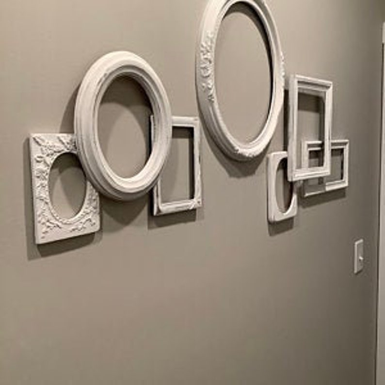 White Gallery Wall Frame Set Custom Painted Photo Frame - Etsy