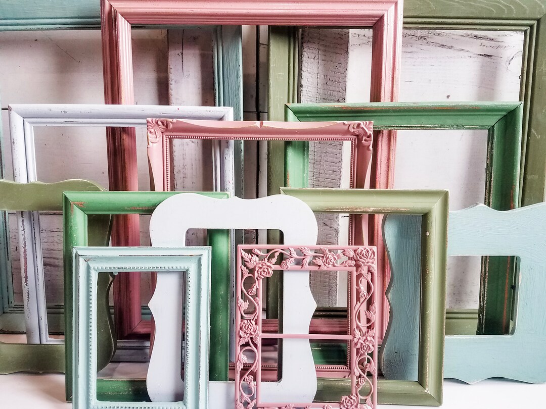 Assorted Calm Earthy Tones Decorative Picture Frames for Wall, Matching ...