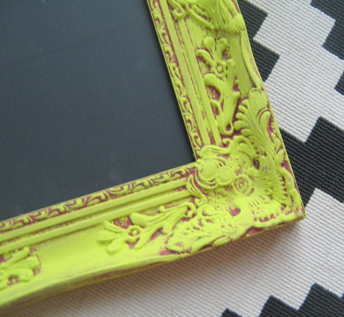 First Birthday Chalkboard Lime Green Ornate Chalk Board - Etsy