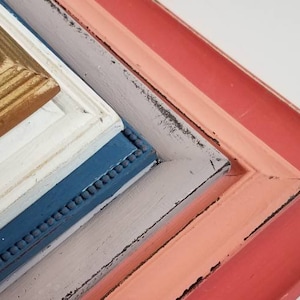 Baby Girl Nursery Photo Frame Set, Colorful Picture Frames, Pink ...