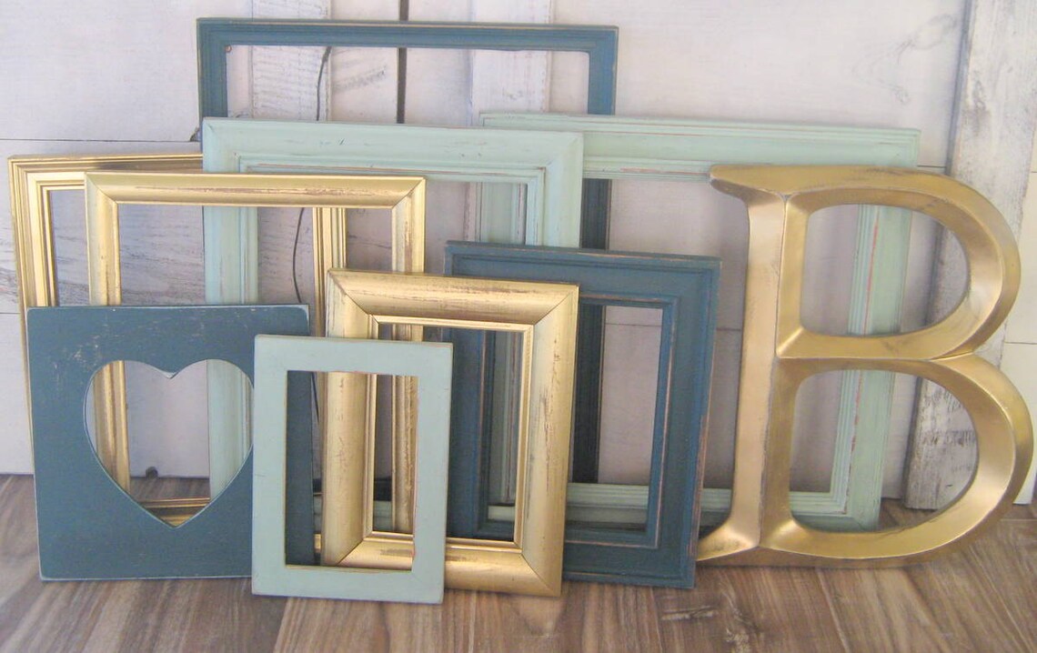 Light and Moody Assorted Gallery Picture Frame Set for Entryway ...