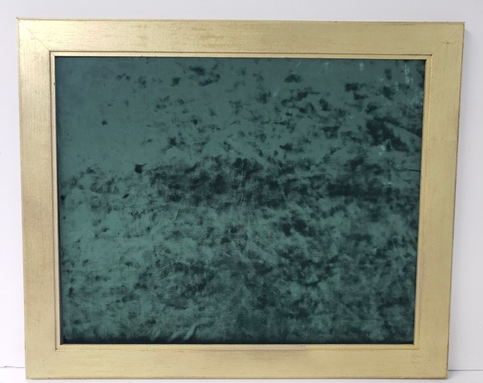 Framed Hunter Green Velvet Vision Board, You Pick the Frame and Size ...