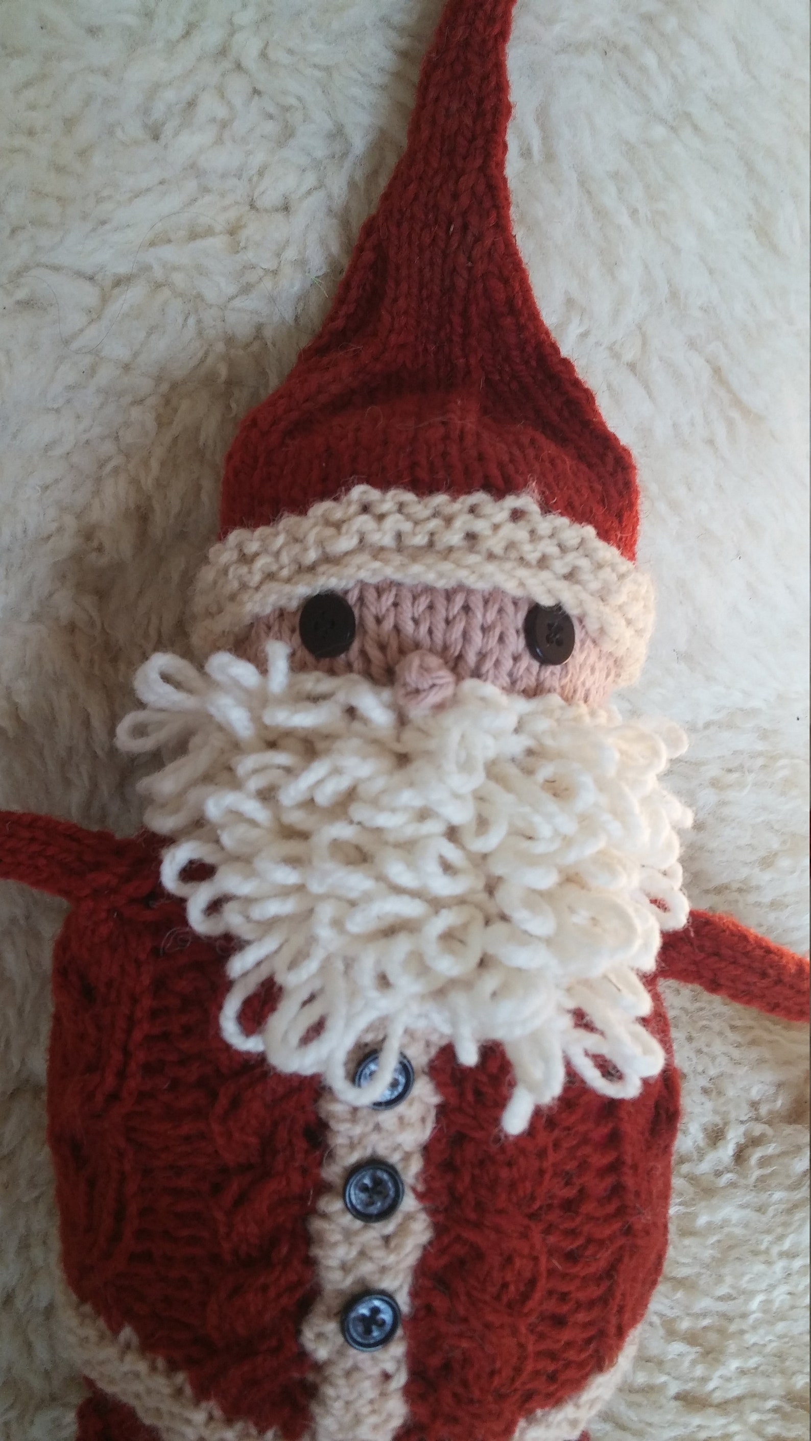 PDF Knitting Pattern Cabled Santa - Etsy