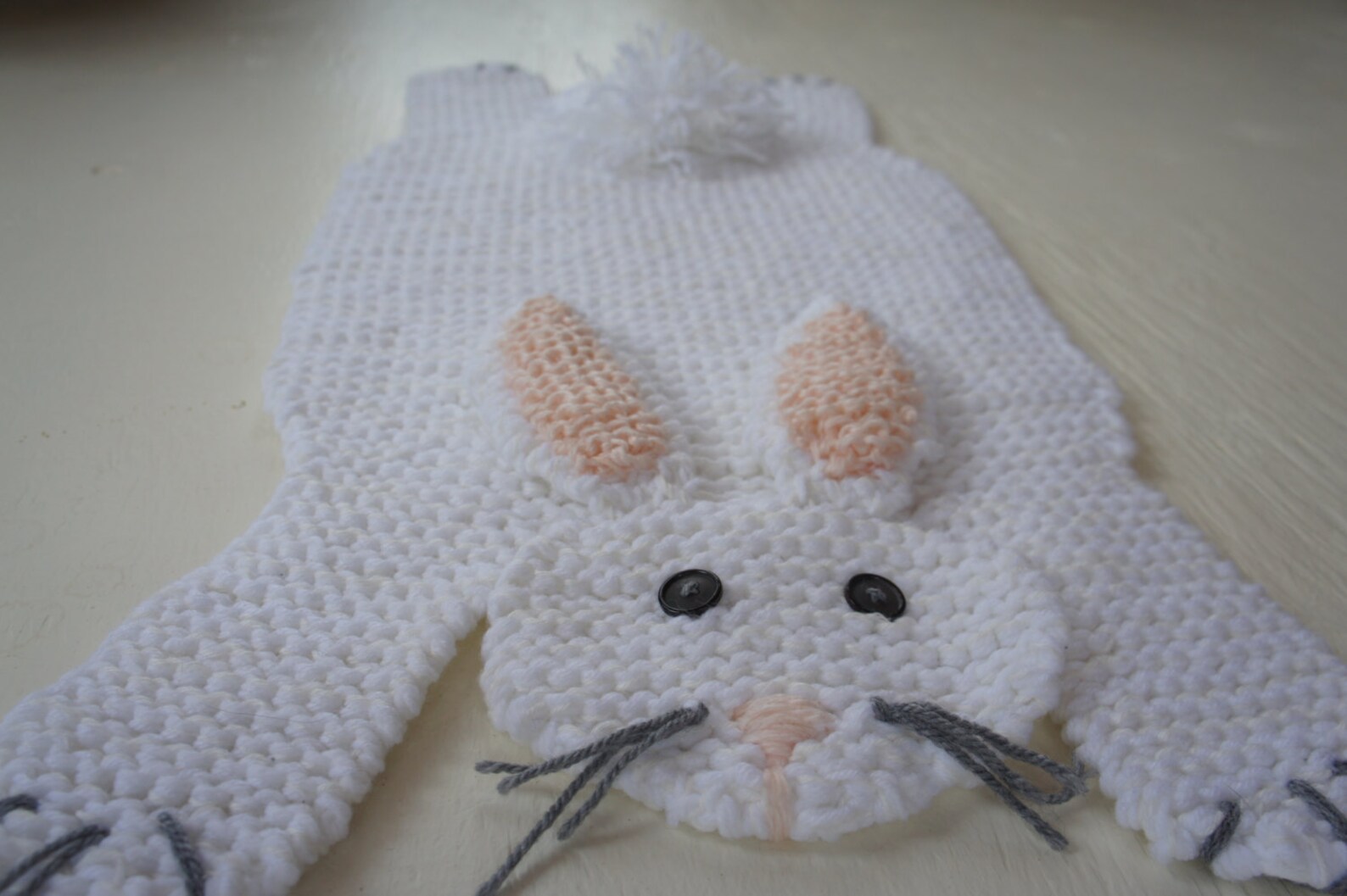 PDF Knitting Pattern Rabbit Bunny Rug - Etsy