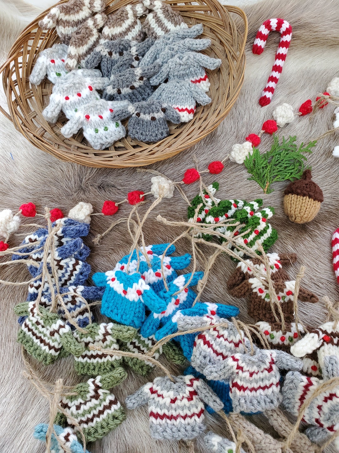 Mystery Lot Set of 6 Mini Ugly Sweater Ornaments Decorations Surprise ...