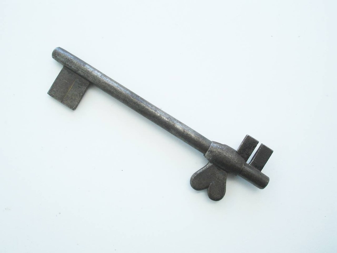 Antique Double Ended Key With Heart Shaped Sliding Handle - 19th ...