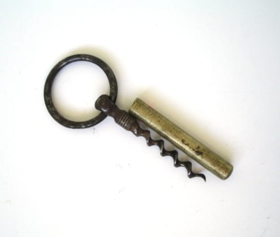 Antique Pocket Corkscrew & Hanging Ring PC126 | Etsy