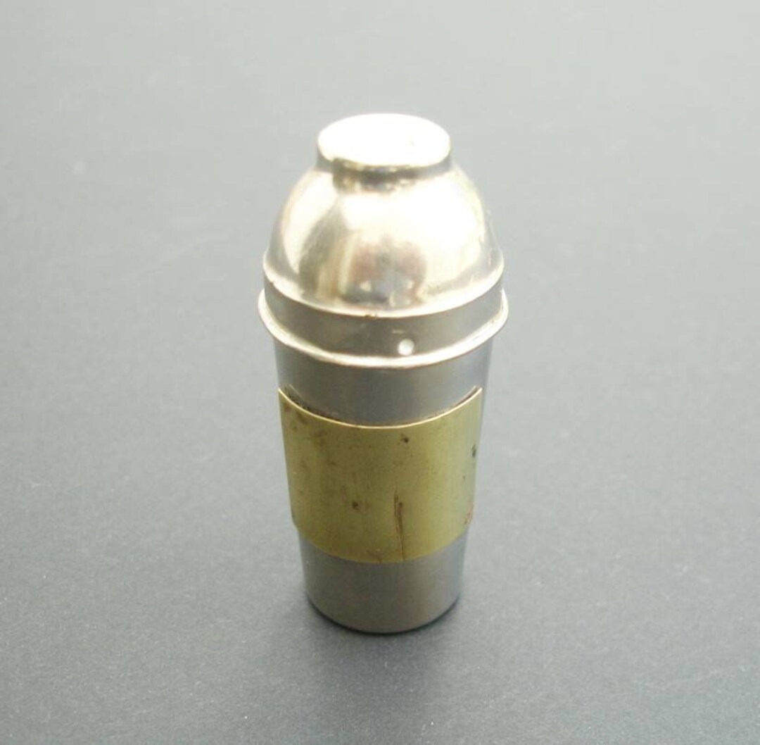 Vintage Miniature Cocktail Shaker Pin & Needle Case - Etsy
