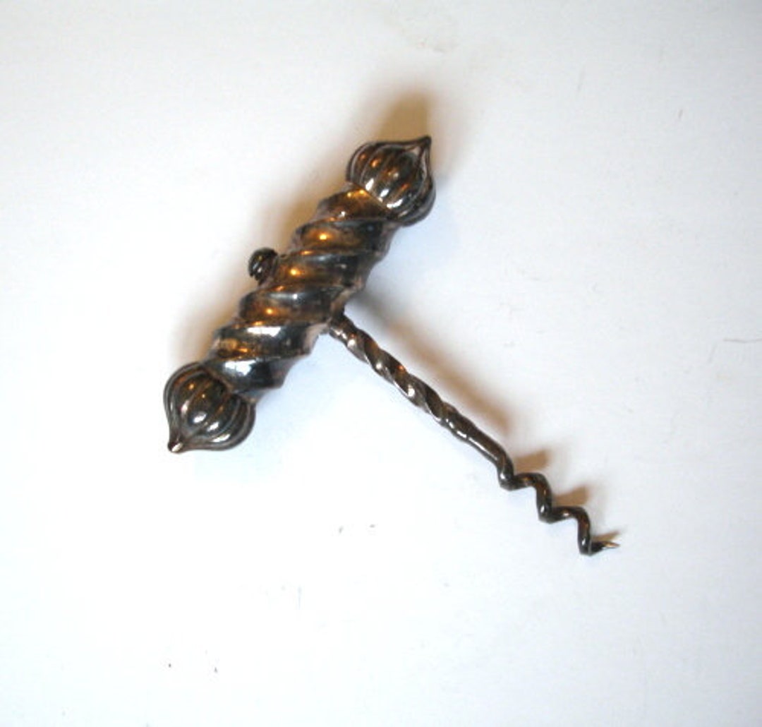 Antique Silver Corkscrew SL54 - Etsy