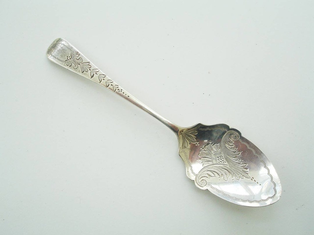 Antique Silver Jam Spoon 1923 - Etsy