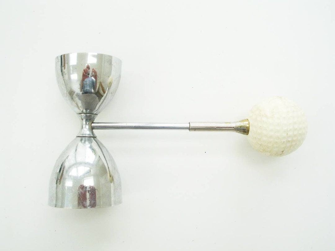 Vintage Gold Ball Set With Double Measure, Jigger & Corkscrew CK60 - Etsy