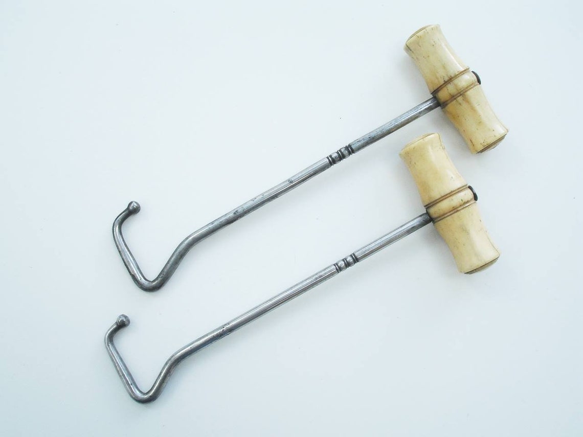 Pair of Antique Boot Pullers - Etsy