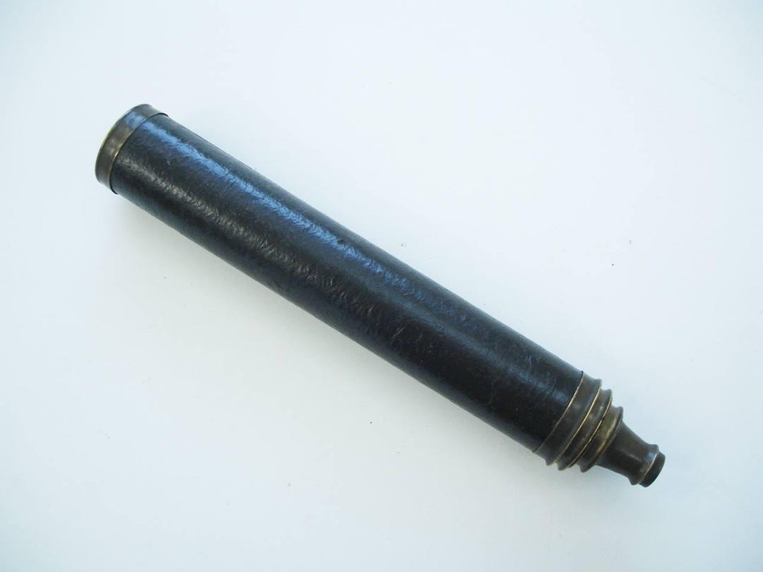 18th Century 4 Draw French Telescope - Tubes Cardboard and Paper ...
