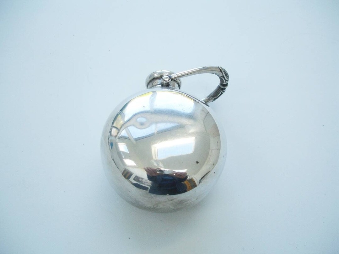 Antique French Silver Plated Flask HF55 - Etsy