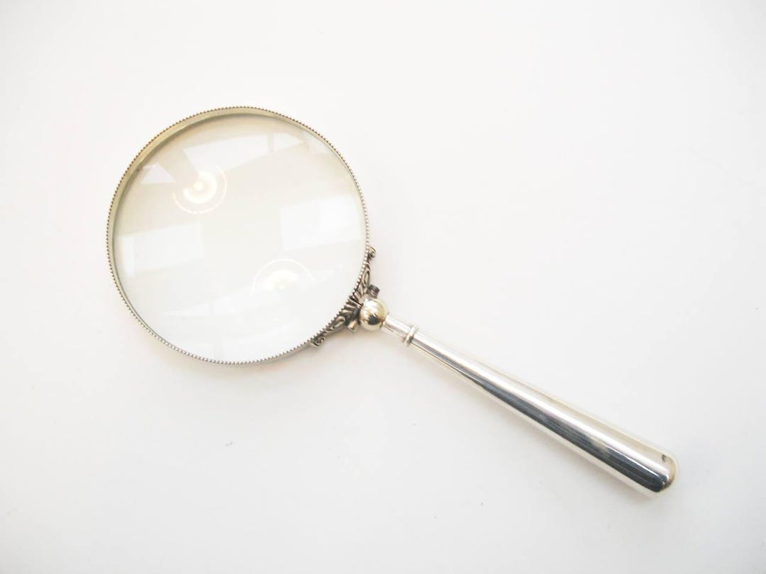 Antique Silver Magnifying Glass (OPT68) - Etsy
