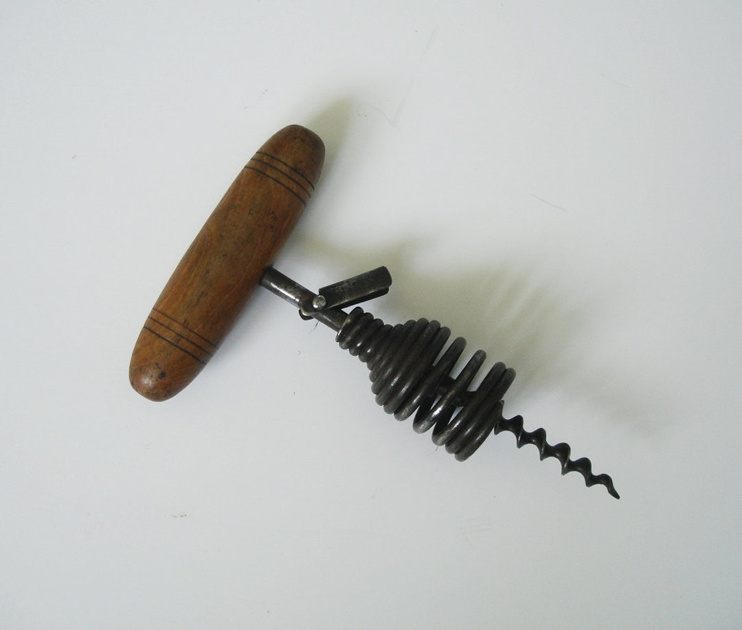 Antique German Corkscrew With Spring Barrel GE234 - Etsy