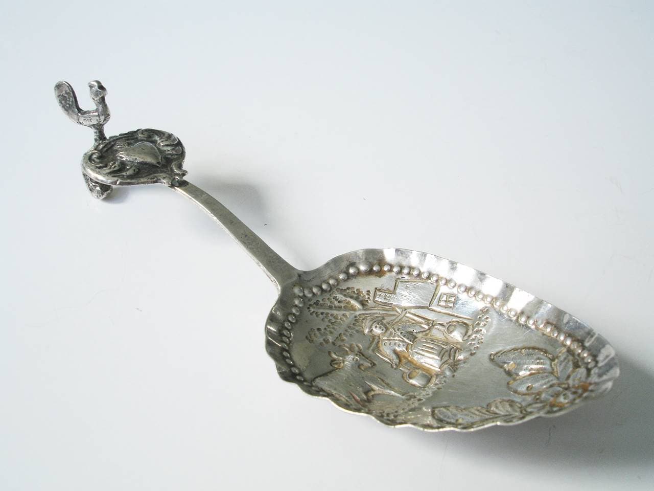 Antique Dutch Silver Caddy Spoon - Etsy