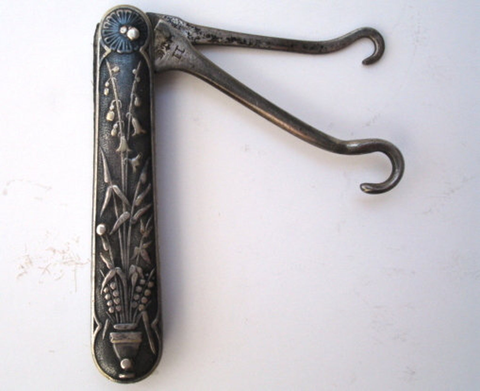 Double Button Hook Gorham Silver | Etsy